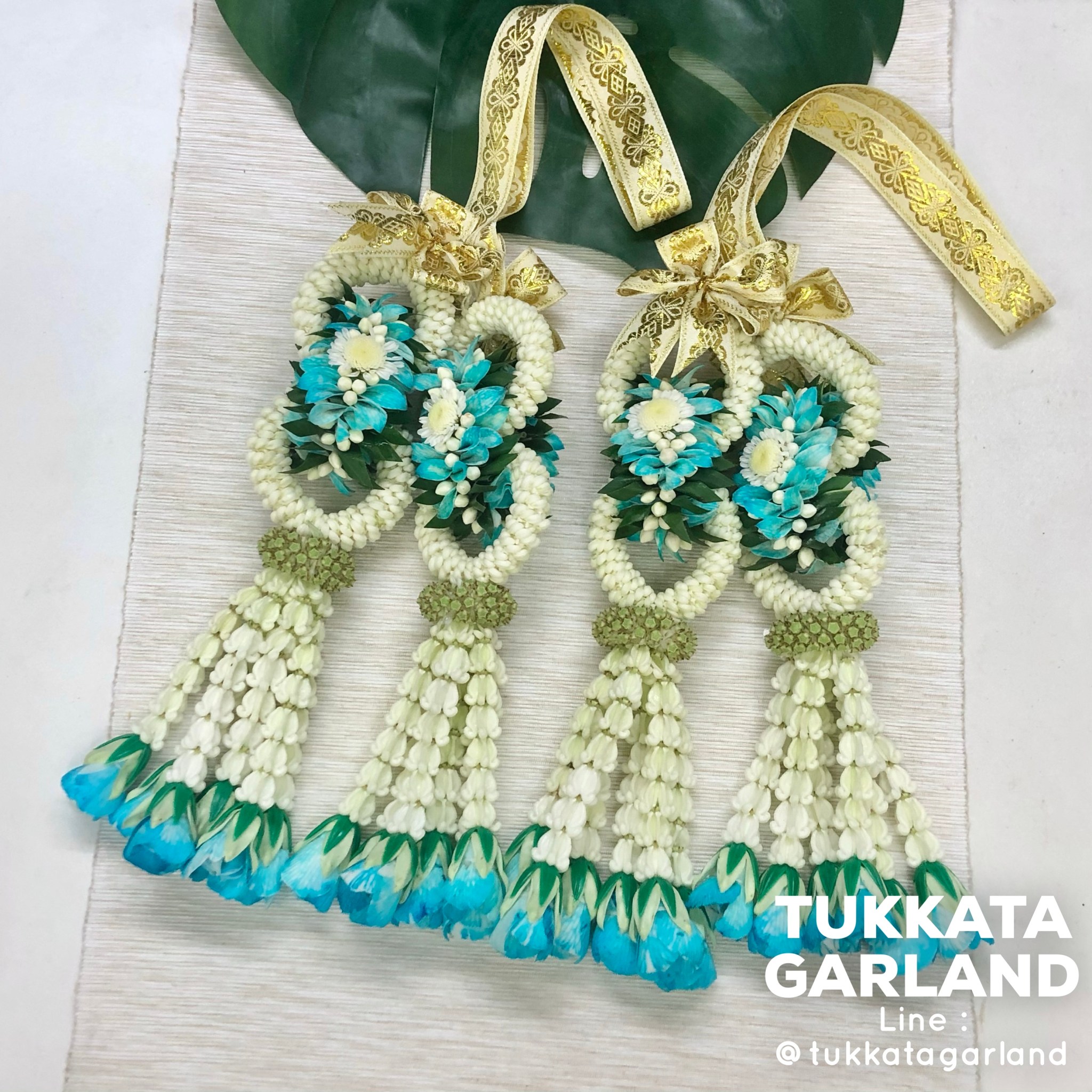 พวงมาลัยคล้องคอเจ้าบ่าวเจ้าสาว (Thai Wedding Ceremony) – Tukkata garland